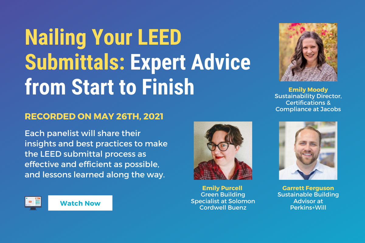 Nailing Your LEED Submittals: Advice from Start to Finish