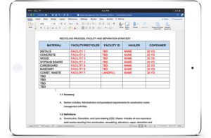 Earning MRc5 LEED Construction Waste Management - Green Badger