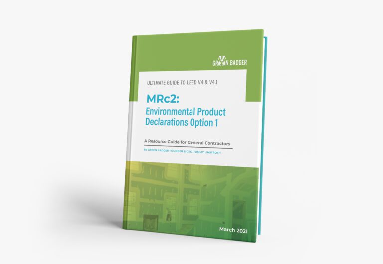 MRc2 Option 1: Environmental Product Declarations - Green Badger