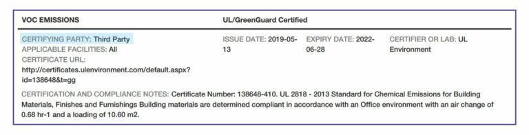 Health Product Declaration Examples - Green Badger