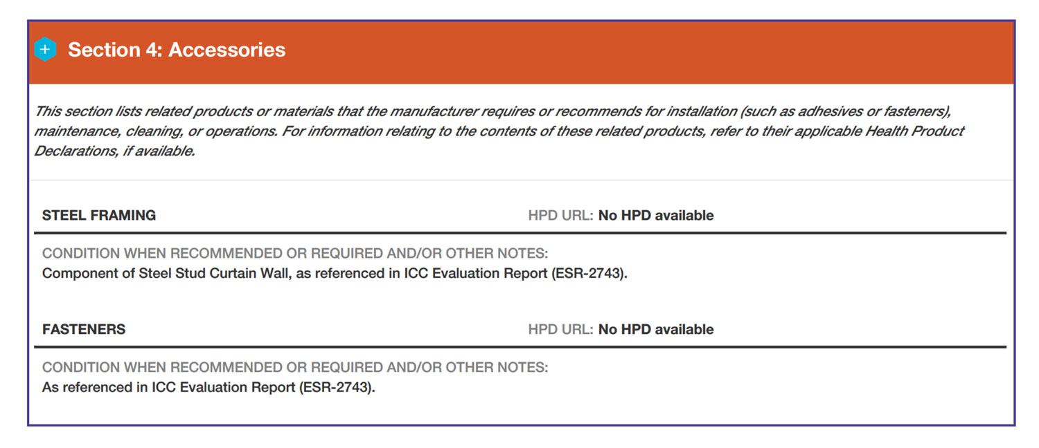 Health Product Declaration Examples - Green Badger