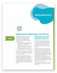 MRc4 Option 2: Material Ingredient Optimization - Green Badger