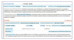 Health Product Declaration Examples - Green Badger