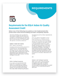 IEQc4: Indoor Air Quality Assessment - Green Badger