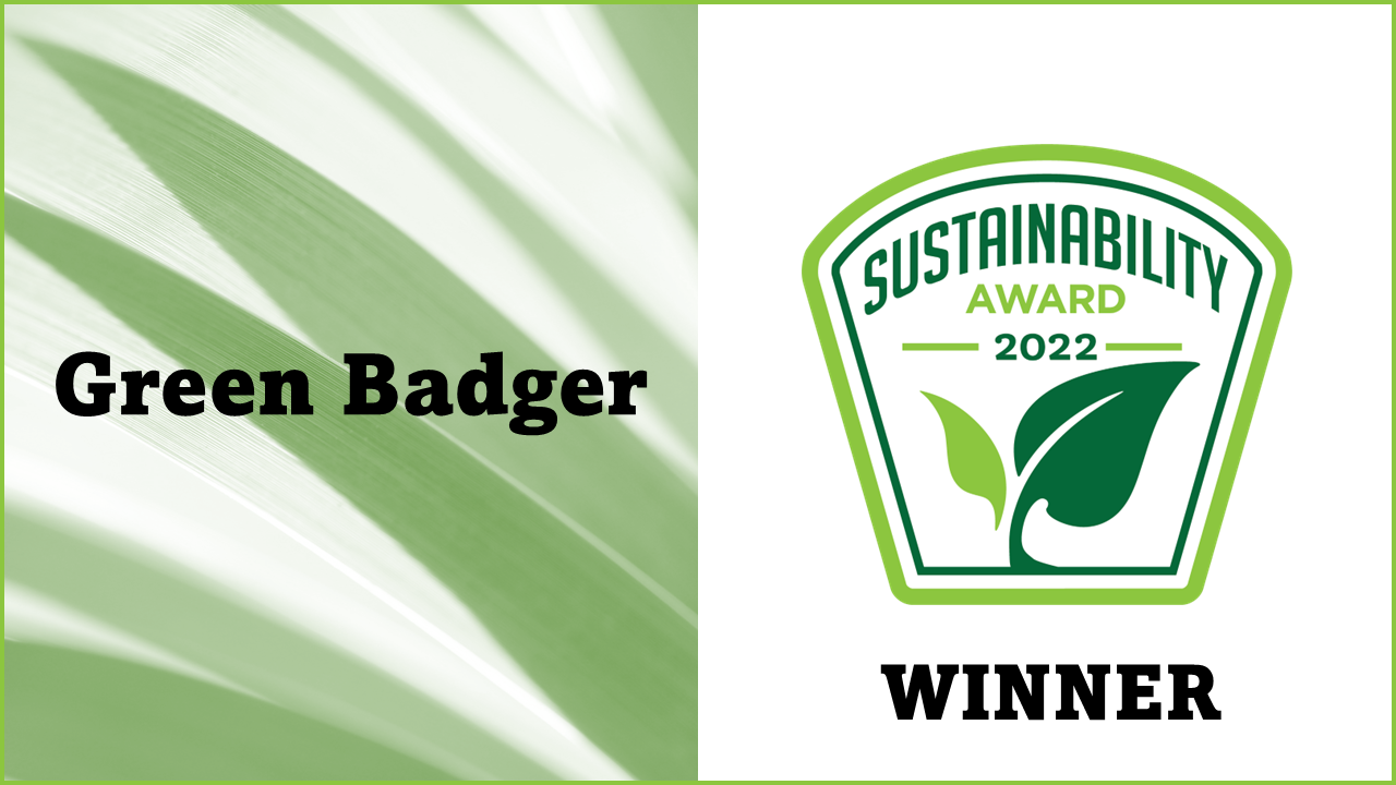 Green Badger Awarded for Global Sustainability - Green Badger