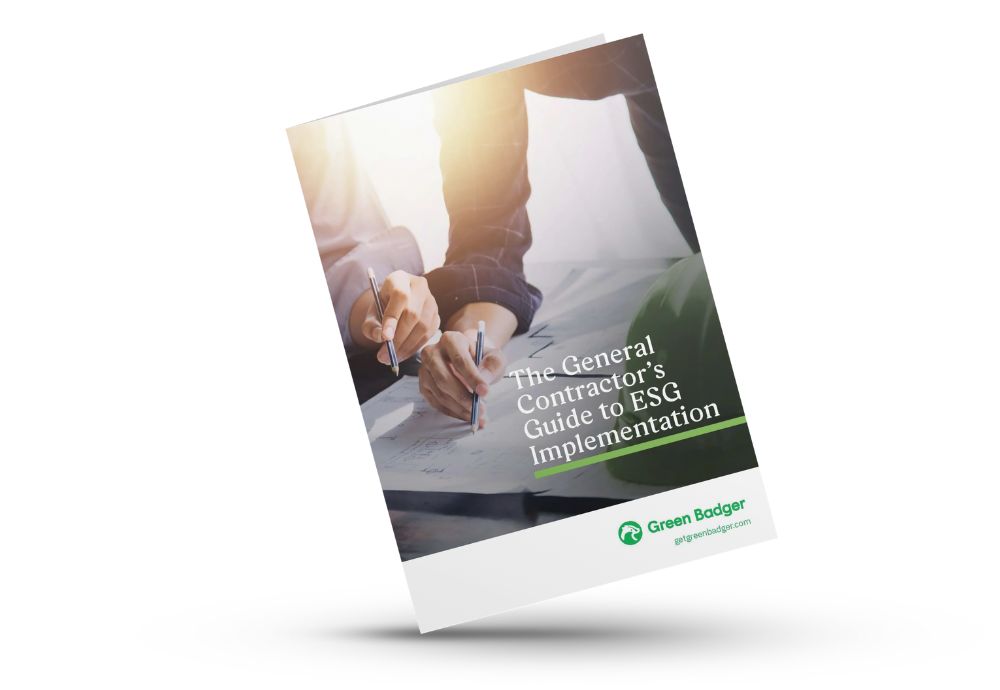 The General Contractor's Roadmap for ESG Implementation ebook