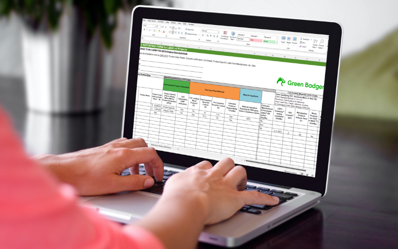 LEED v4.1 Submittal Cover Sheet - Green Badger