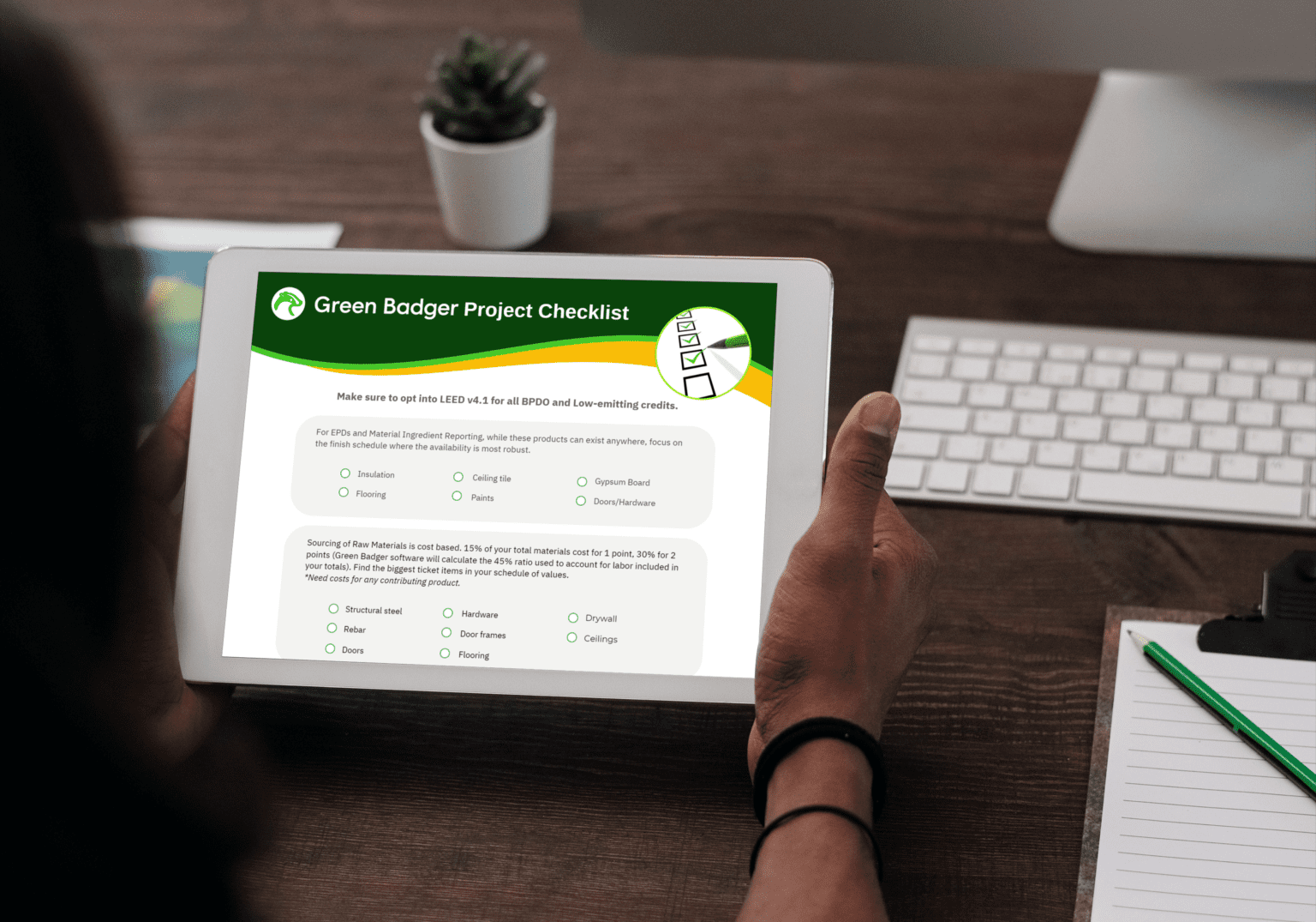 Download our LEED Project Checklist - Thank You - Green Badger