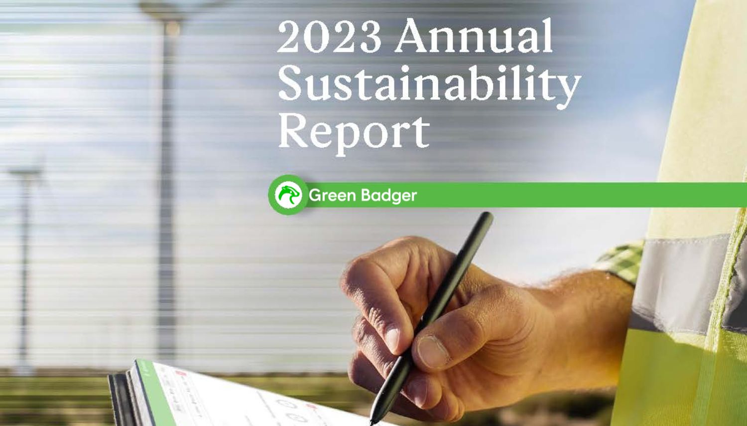 Green Badger's 2023 Annual Sustainability Report - Green Badger